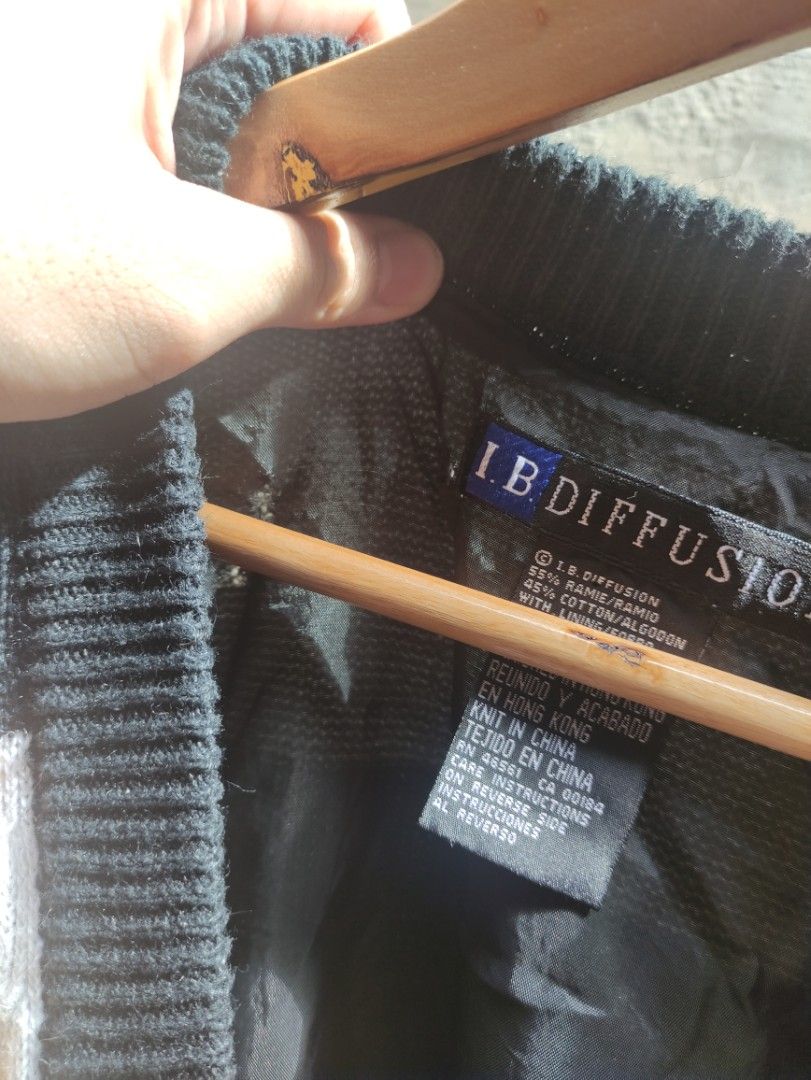 Vintage IB Diffusion Knitted Cardigan, Men's Fashion, Coats, Jackets ...