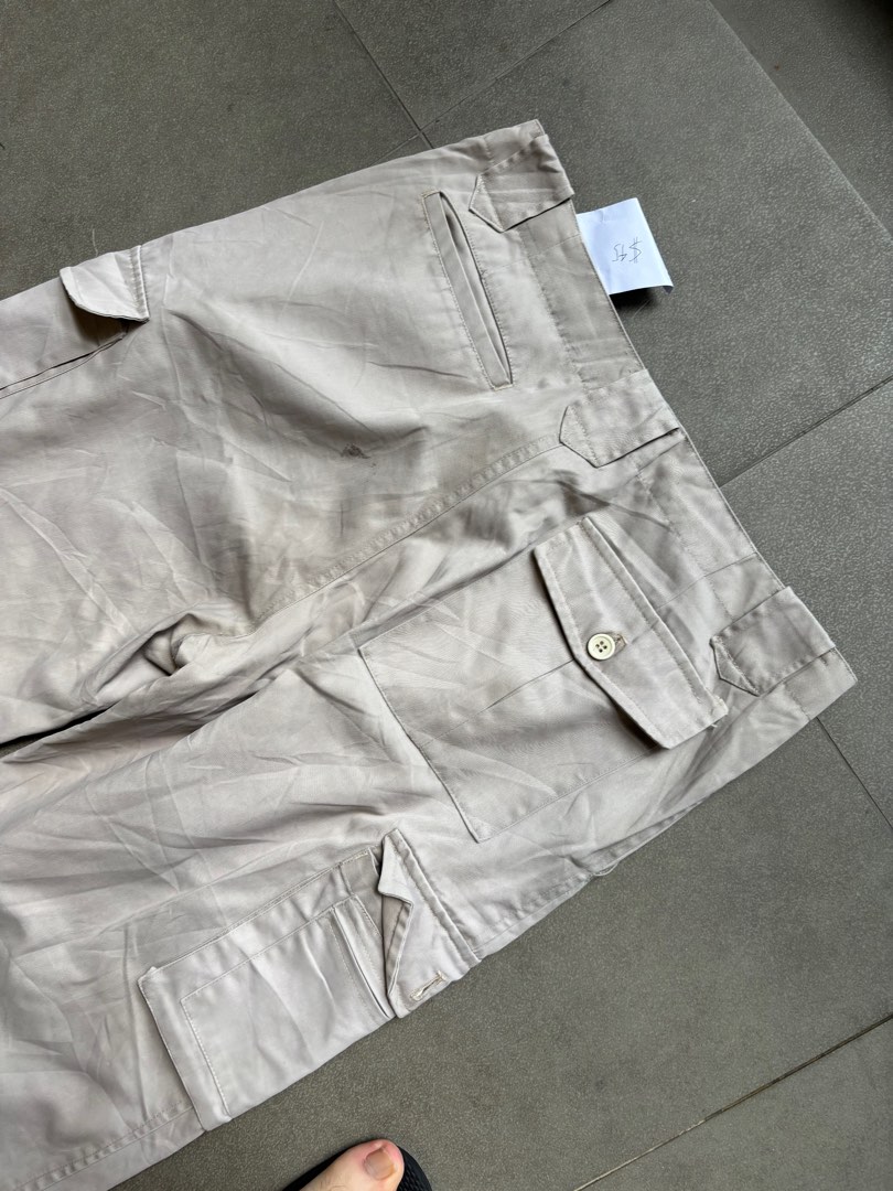 Vintage military Beige cargos, Men's Fashion, Bottoms, Trousers on Carousell