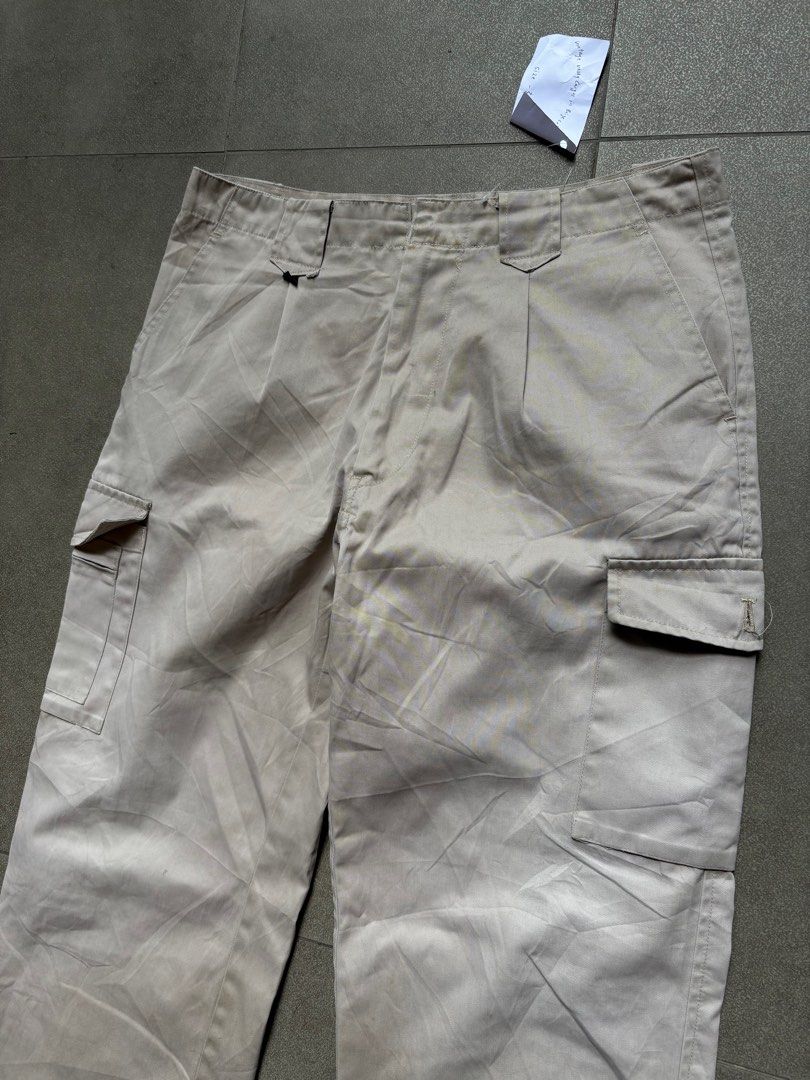 Vintage military Beige cargos, Men's Fashion, Bottoms, Trousers on Carousell