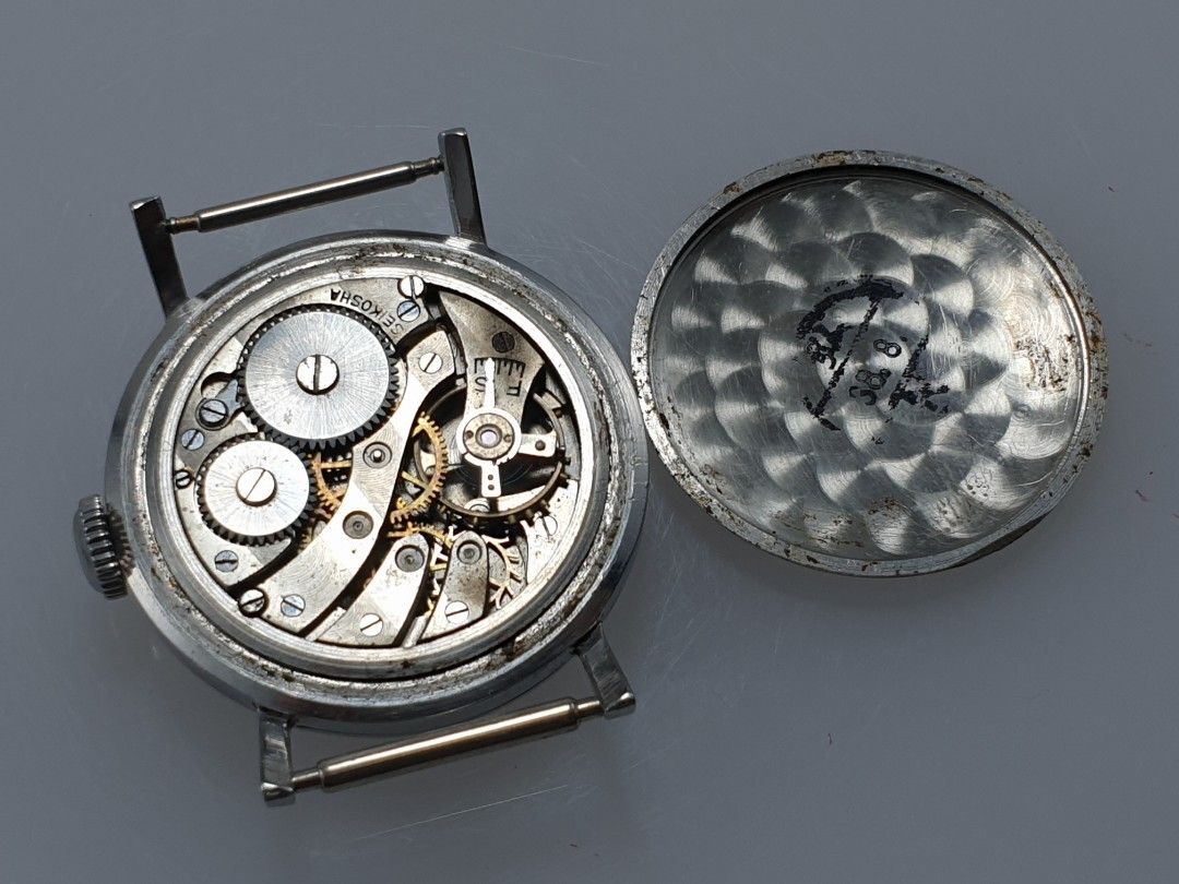 Vintage Seiko sub small second Seikosha manual patina military dial ...