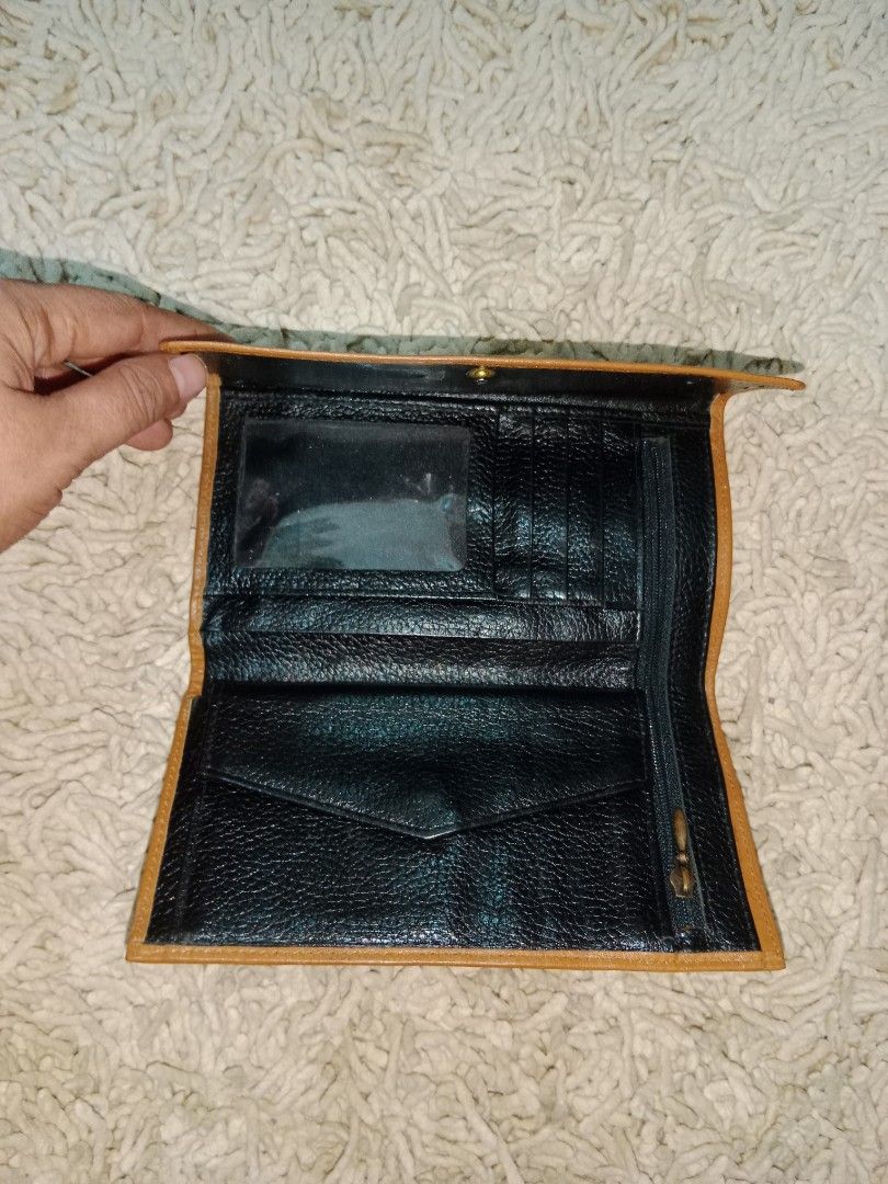 Vintage ®VAST VANE Genuine Pebbled Leather Tri-Fold Medium sized Wallet ...