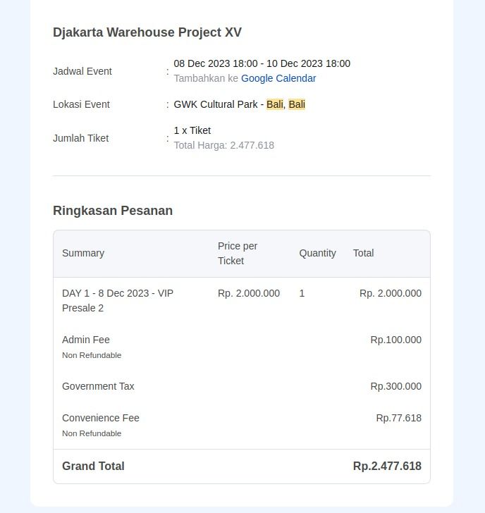 VIP DWP TICKET (DAY 1) 2023 BALI - VIP, Tickets & Vouchers, Event ...