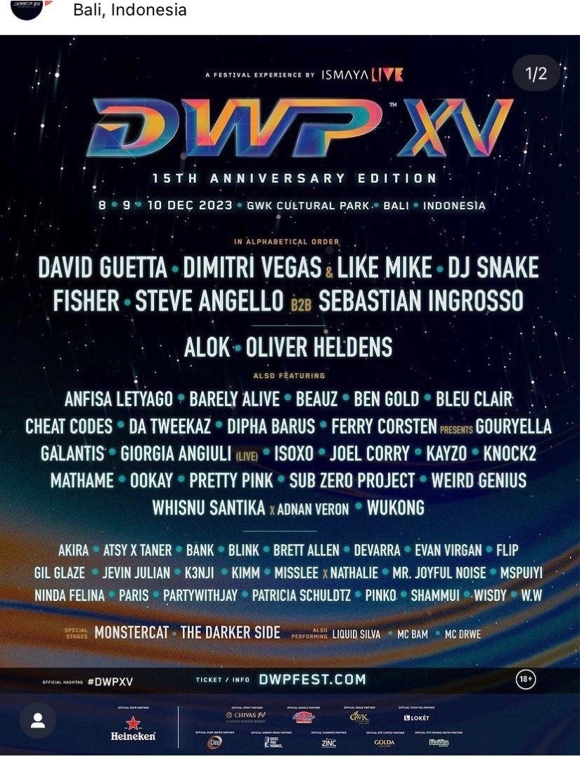 VIP DWP TICKET (DAY 1) 2023 BALI - VIP, Tickets & Vouchers, Event ...