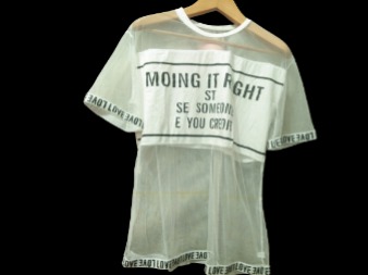 White mesh net top, Women's Fashion, Tops, Shirts on Carousell