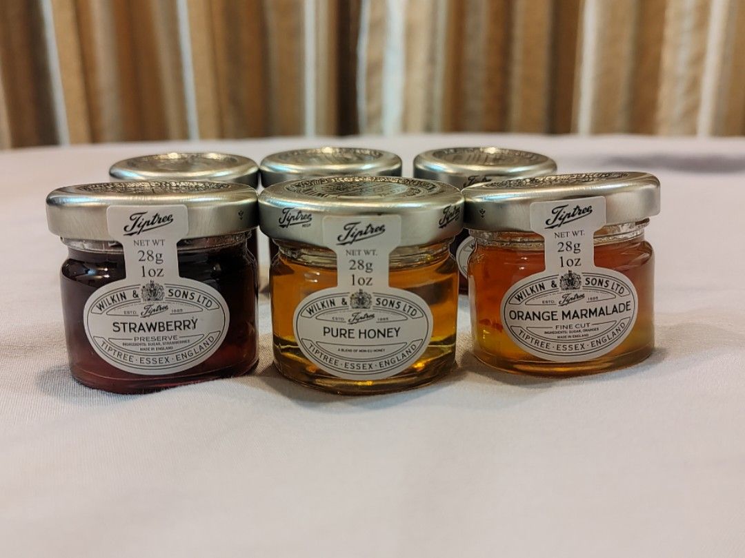 Wilkin & Sons of Tiptree Jam- 28g Mini Jar (Strawberry, Pure Honey ...