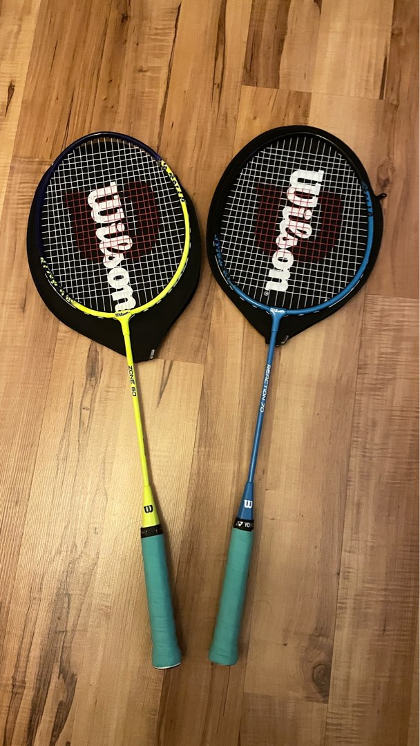 Wilson Badminton Racket x2, Sports Equipment, Sports & Games, Racket ...
