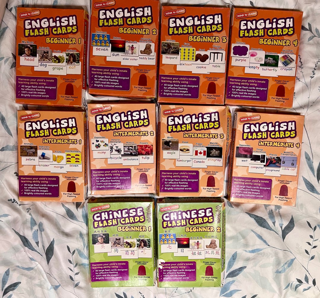 Wink to learn flashcards, Hobbies & Toys, Books & Magazines, Children's ...