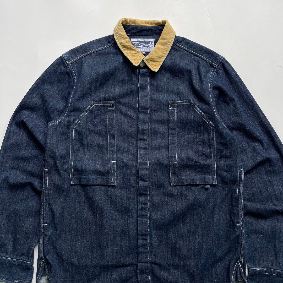 Workware -3 Days Union- 1930s Style French Navy Chore Overalls Denim ...