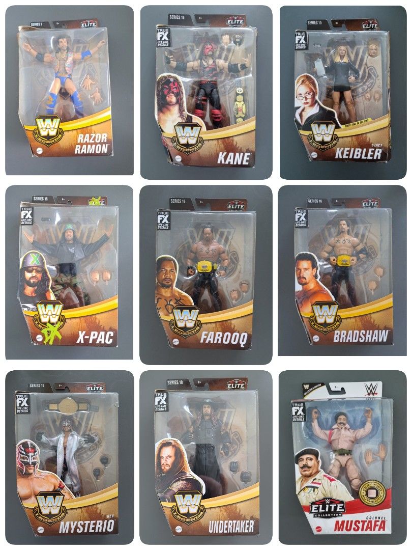 WWE Collector's Edition Elite Rock Wolfe Sherri Blassie Rocky Heenan ...