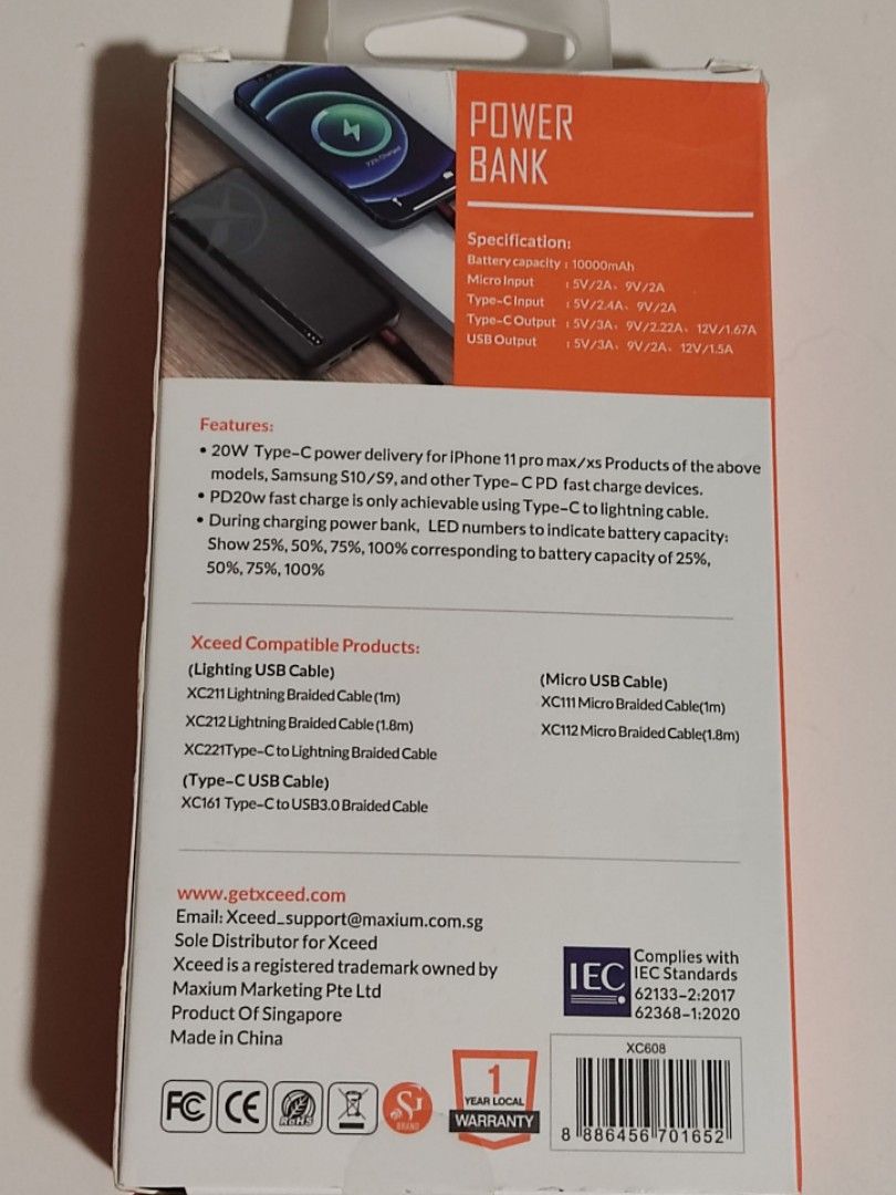 Xceed Magnetic and Portable Wireless Power Bank, Mobile Phones ...