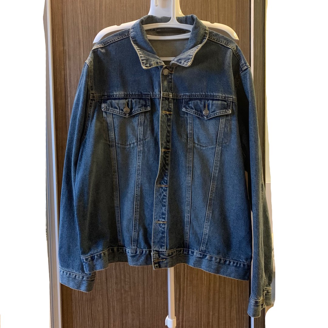 XL TO XXL Denim JEAN Jacket Oversize Retro, Men's Fashion, Coats ...