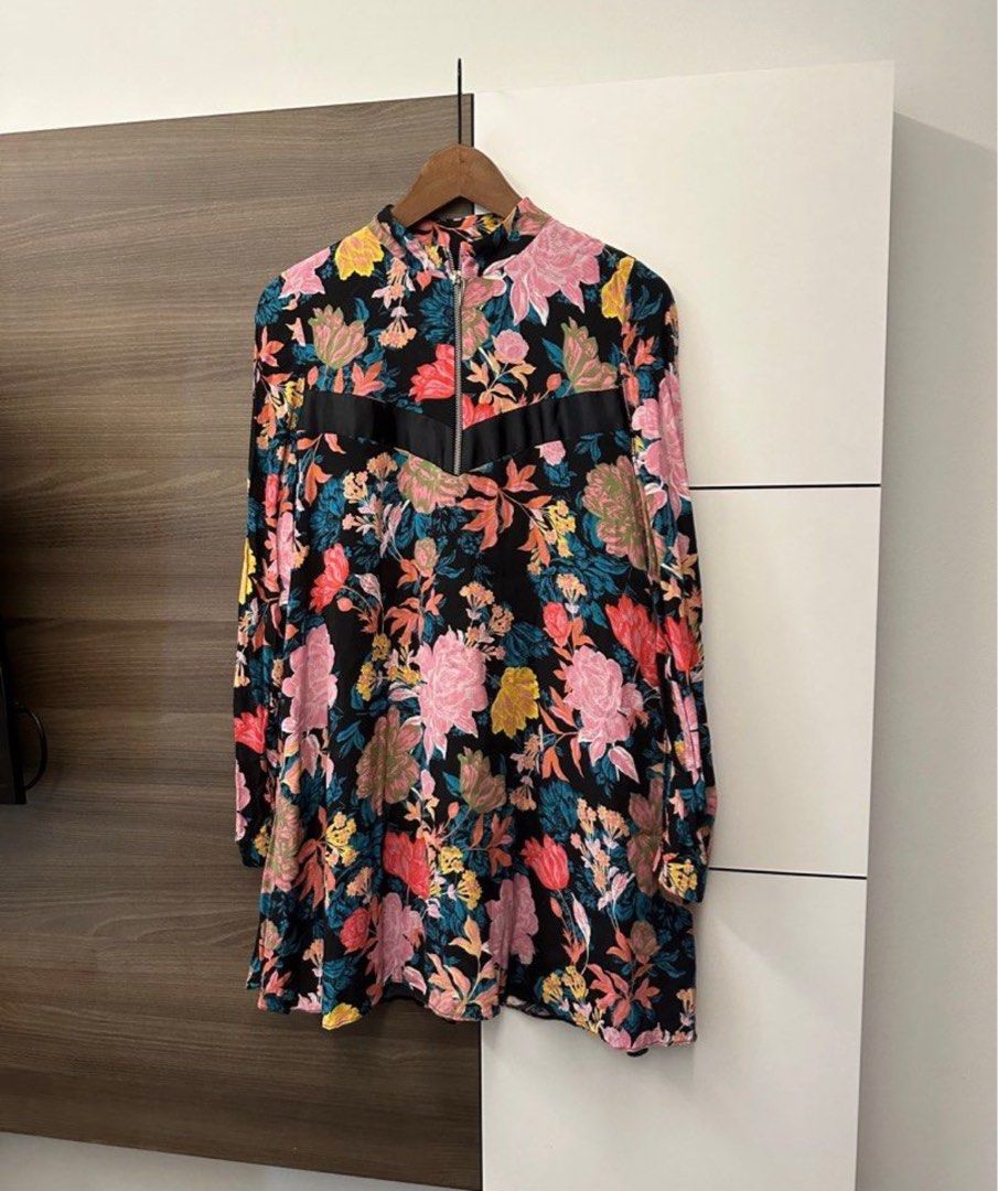 Zara btv LB flora dress, Women's Fashion, Dresses & Sets, Dresses on ...