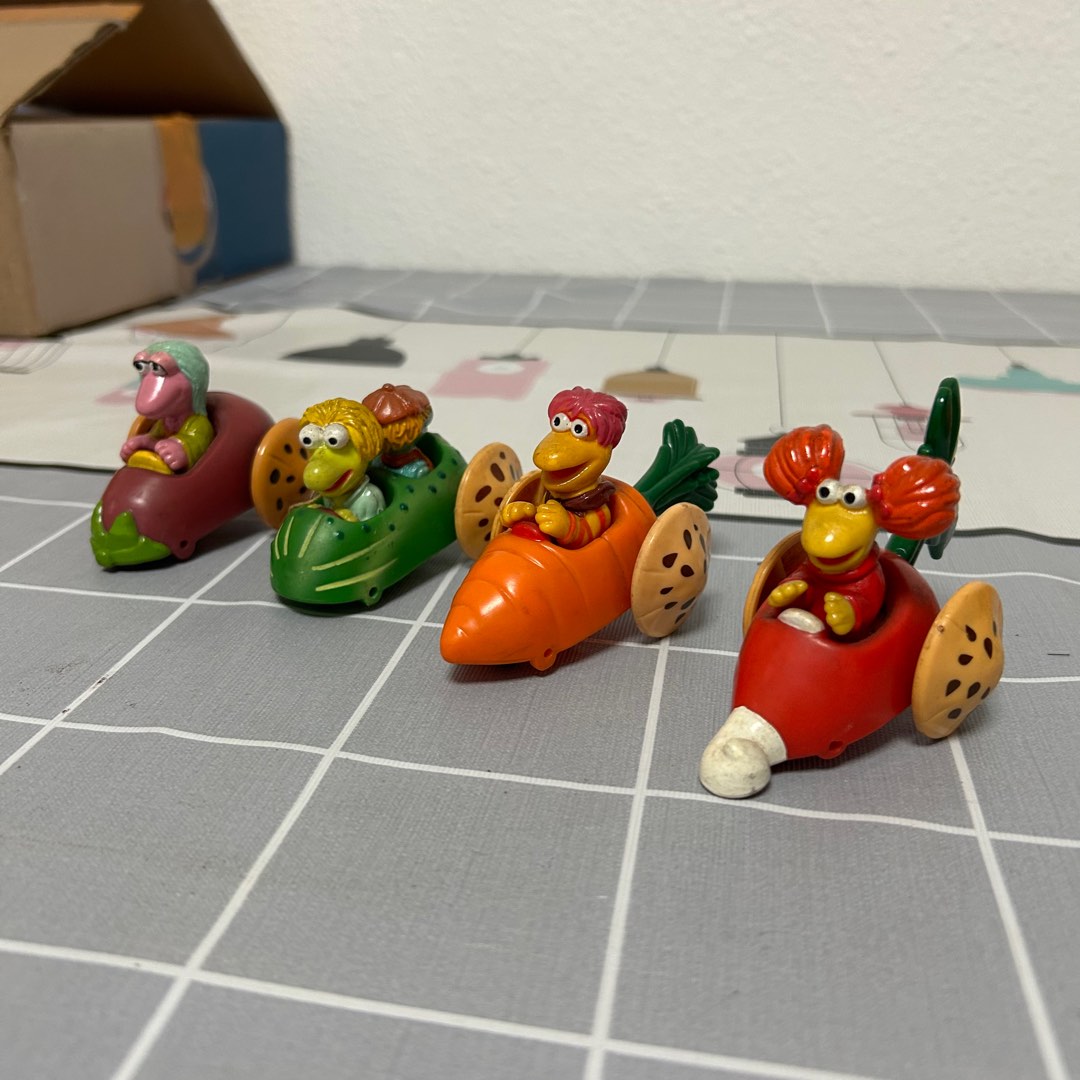 1988 McDonalds FRAGGLE ROCK Jim Henson Muppets Vegetable Cars Radish ...