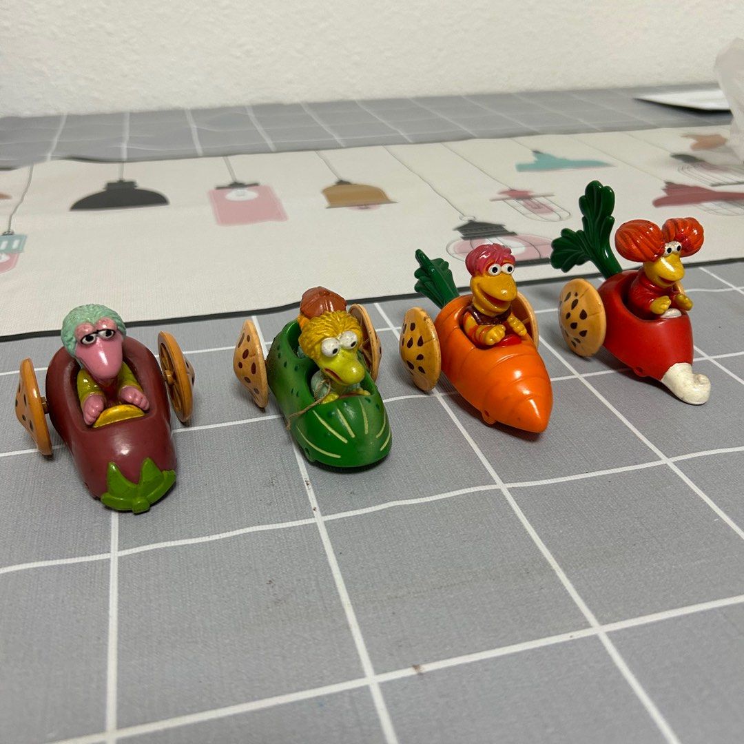 1988 McDonalds FRAGGLE ROCK Jim Henson Muppets Vegetable Cars Radish ...
