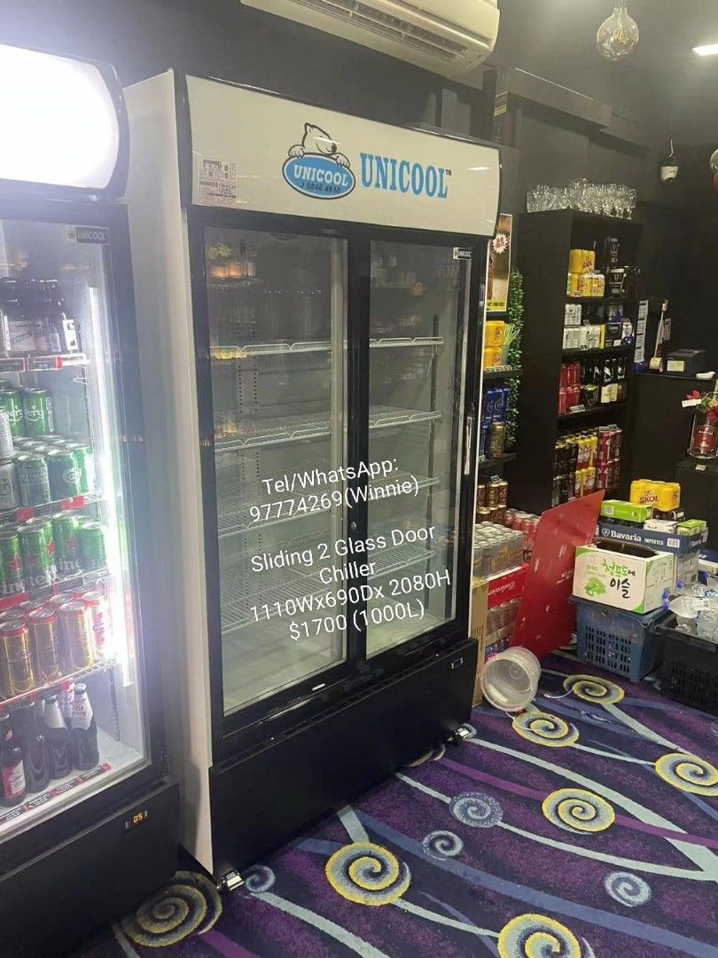 1 Glass Door Chiller, TV & Home Appliances, Kitchen Appliances ...