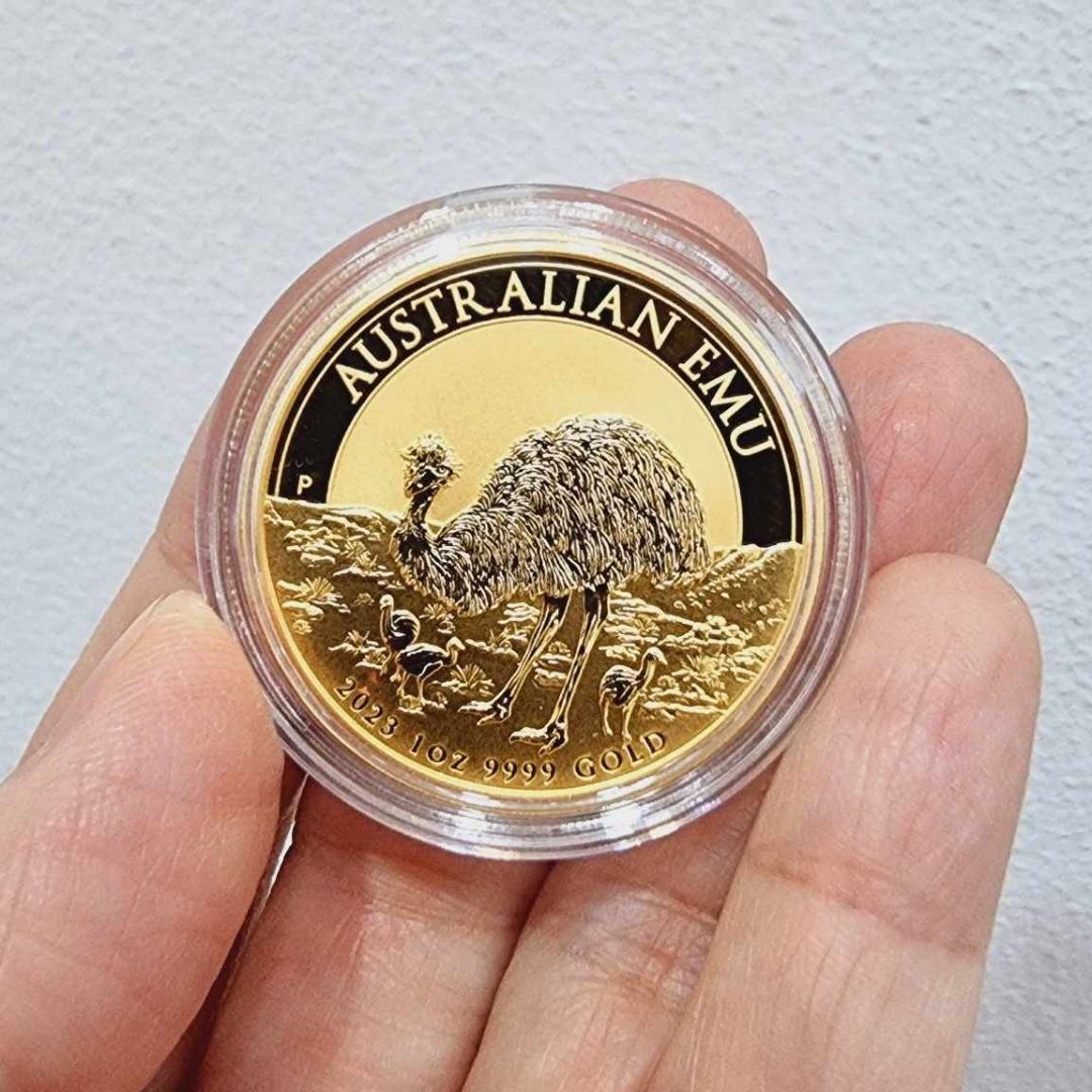 1 oz 2023 Australian Emu 999.9 Gold Coin BU, Hobbies & Toys ...