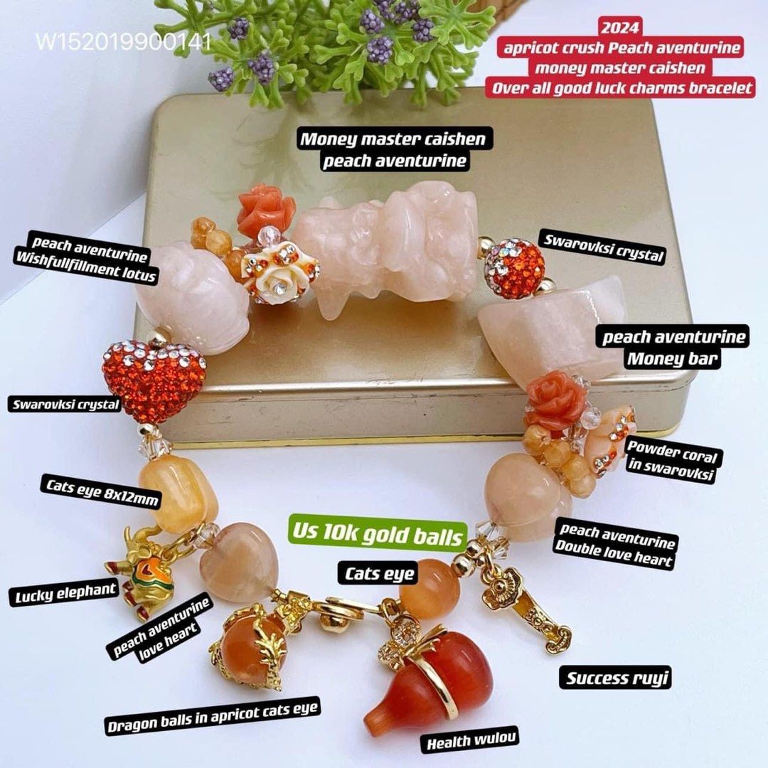 2024 money master cai shen yeh lucky charms bracelet, Women's Fashion ...