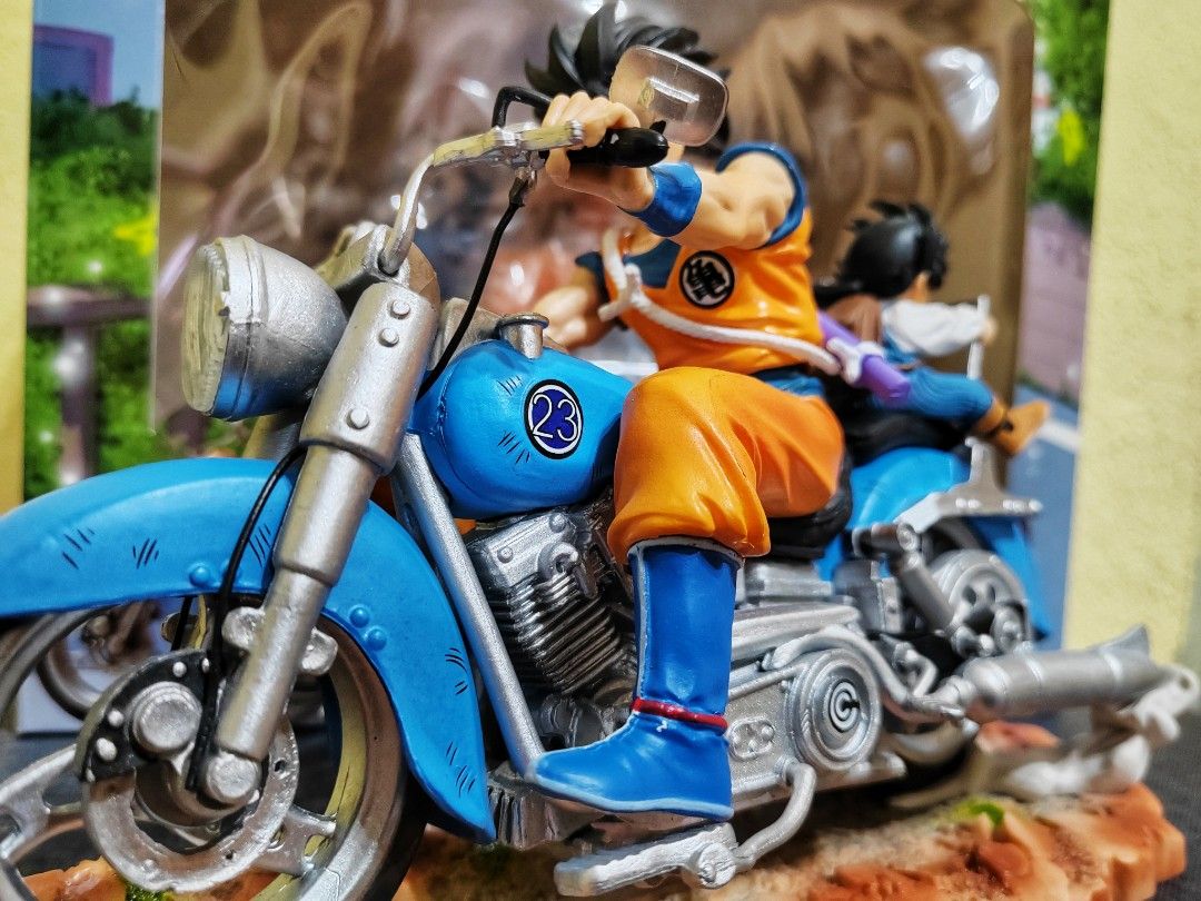 23CM GOKU AND GOHAN DRIVING BIKE, Hobbies & Toys, Toys & Games on Carousell