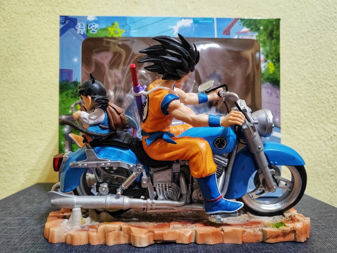 23CM GOKU AND GOHAN DRIVING BIKE, Hobbies & Toys, Toys & Games on Carousell
