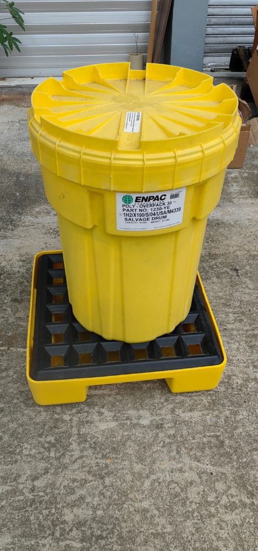 30/20 Gallon Poly Overpack Salvage Drum with or without SPILL ...