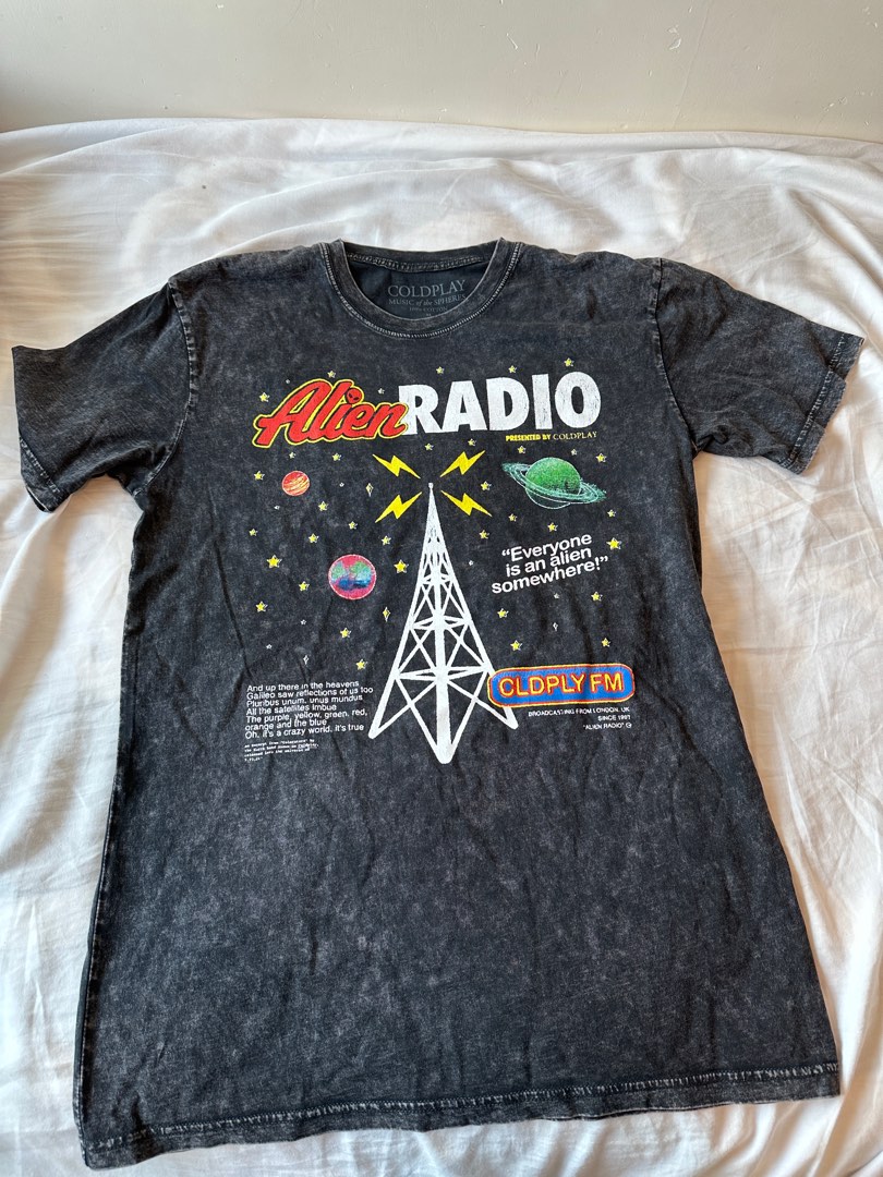 [30% Off] Coldplay Alien Radio Tee - Music of The Spheres World Tour ...