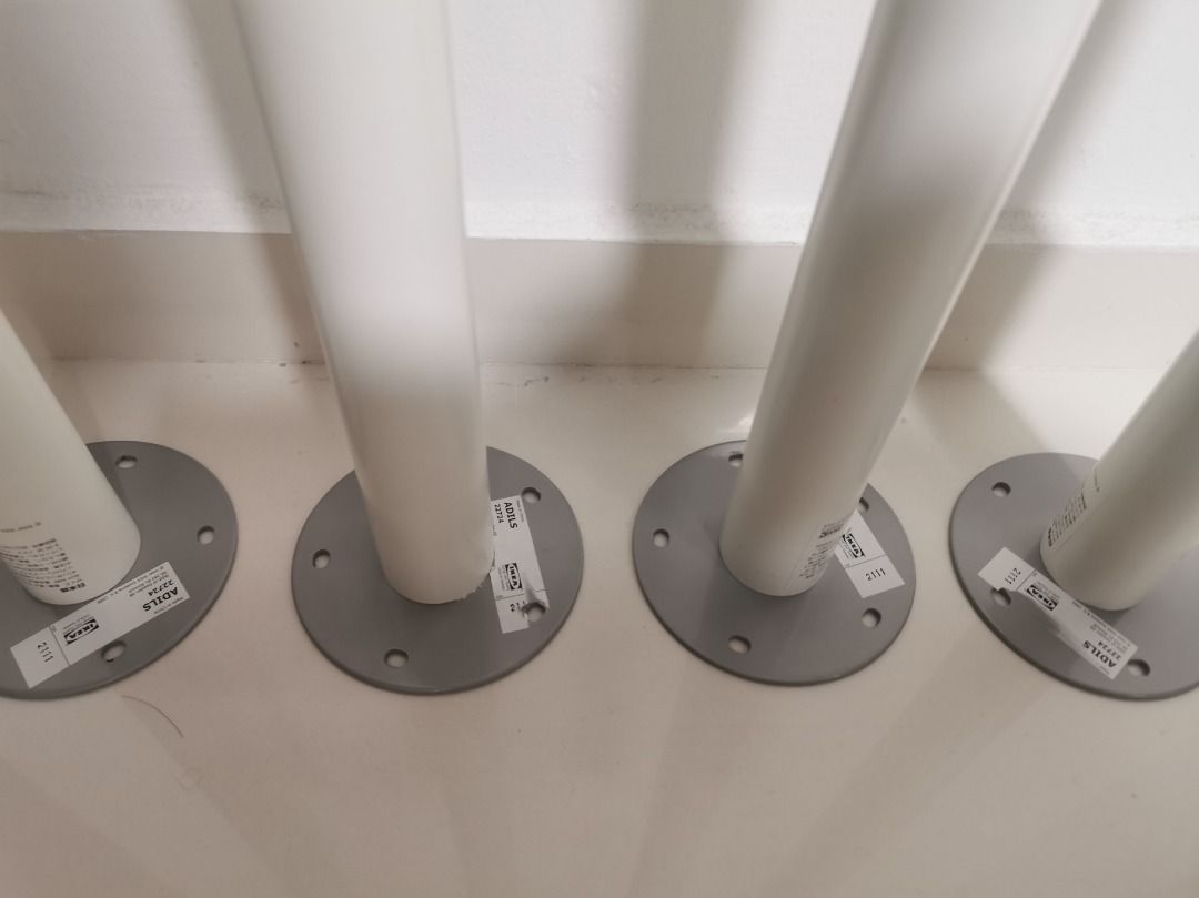 4 pieces Ikea ADILS Table legs, Furniture & Home Living, Furniture ...