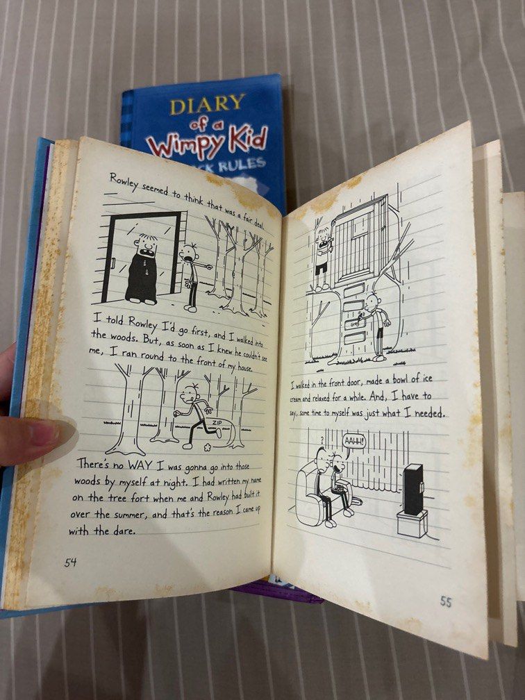 $6 FOR ALL FOUR Diary Of A Wimpy Kid Books children jeff kinney kids ...