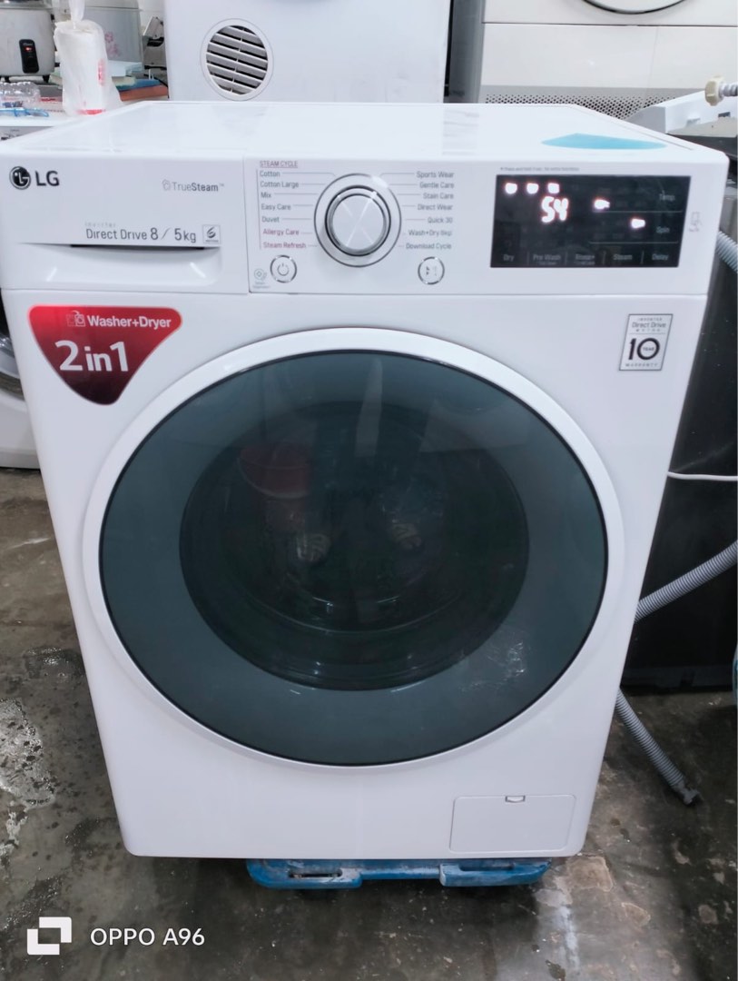 8/5KG LG Washing Machine Cum Dryer (2 in 1), TV & Home Appliances, Washing Machines and Dryers ...