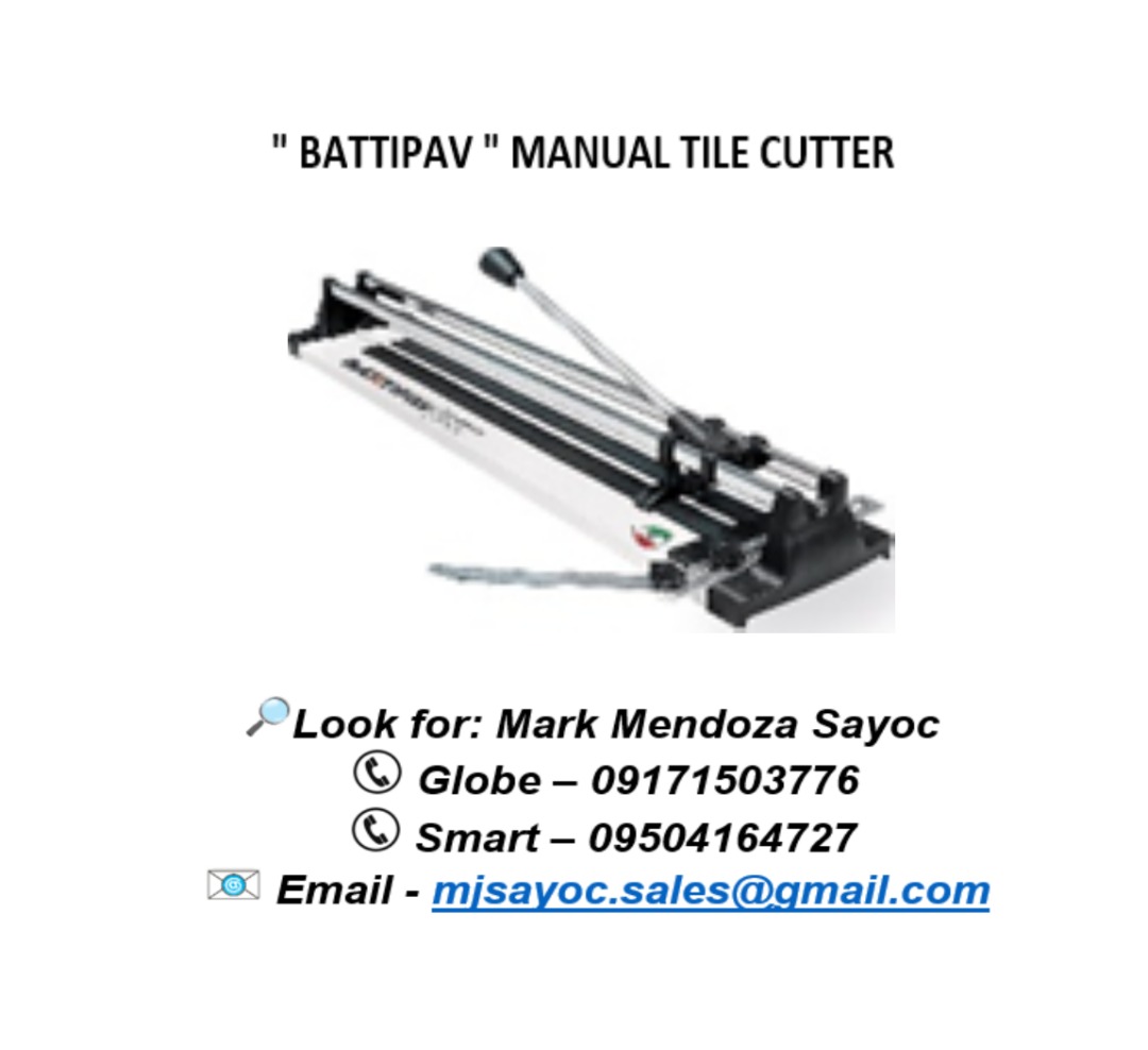 " BATTIPAV " MANUAL TILE CUTTER, Commercial & Industrial, Construction ...