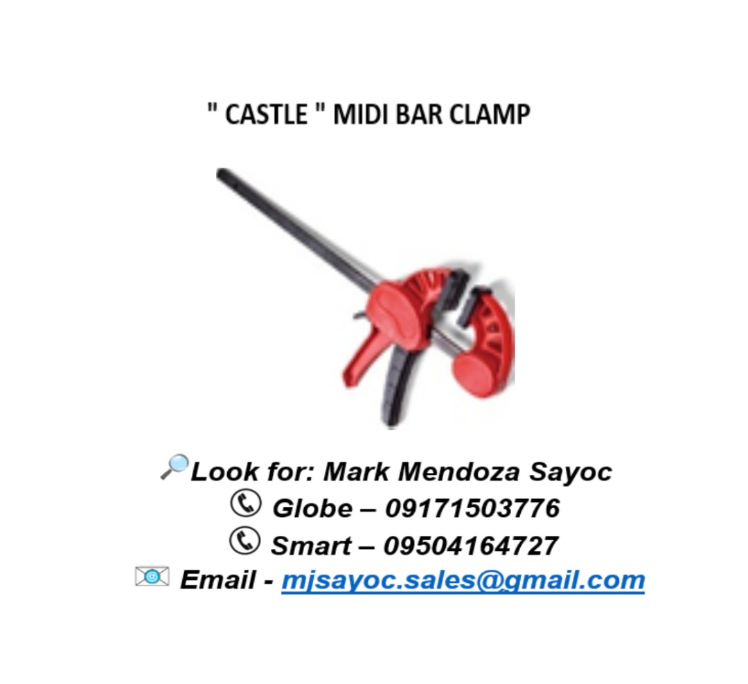 " CASTLE " MIDI BAR CLAMP, Commercial & Industrial, Construction Tools ...