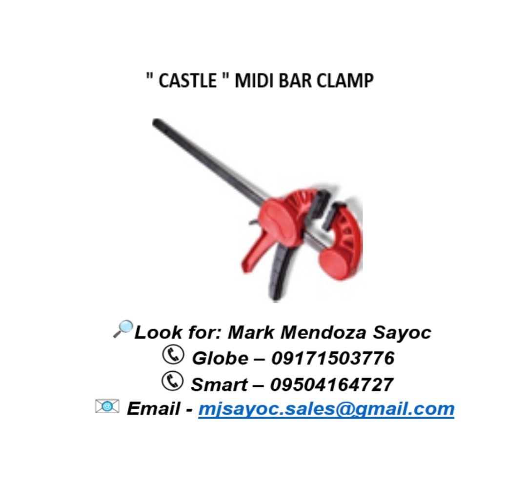 " CASTLE " MIDI BAR CLAMP, Commercial & Industrial, Construction Tools ...