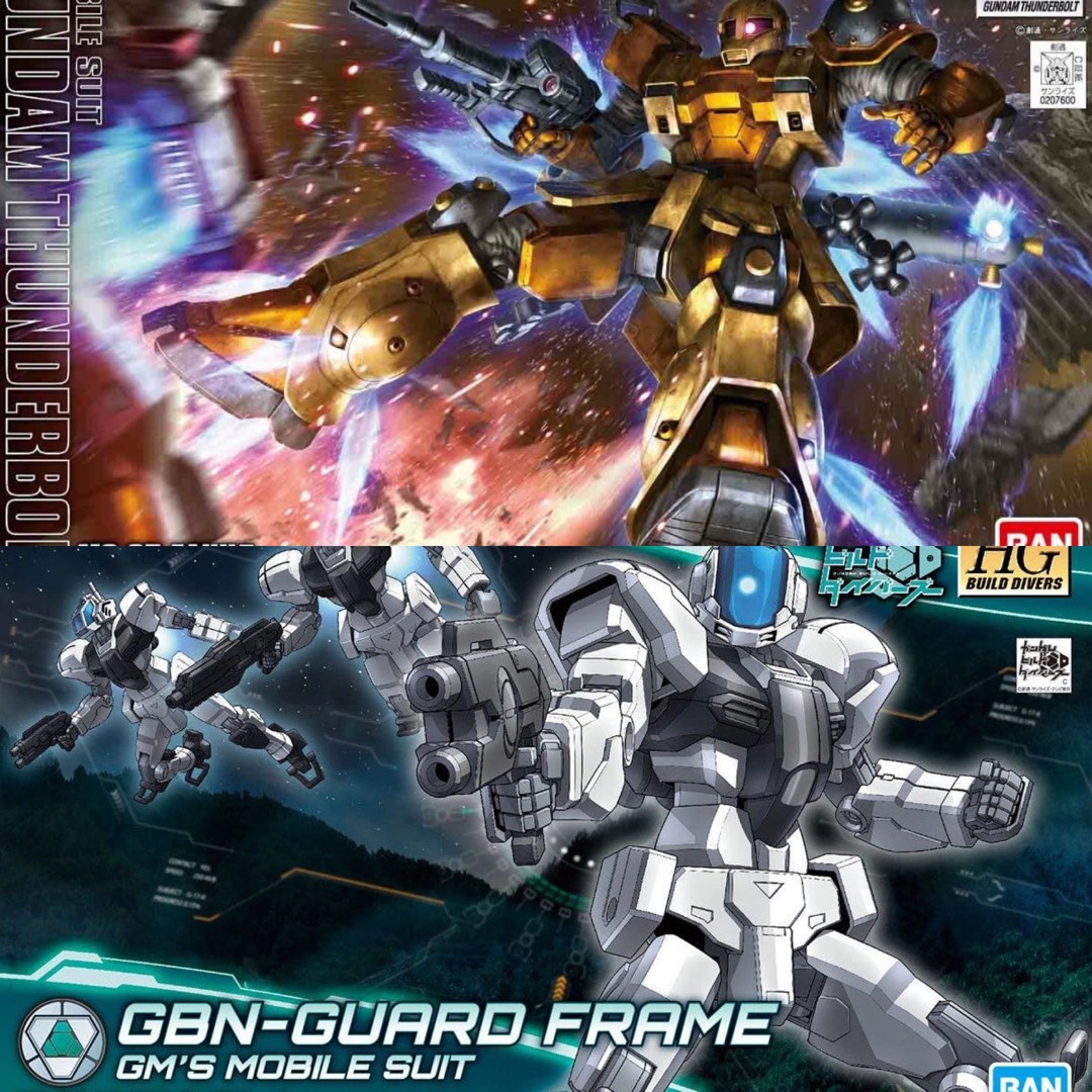 全新 HG HGBF HGBD 雷霆宙域 渣古 zaku I gundam 高達 模型 兩盒不散賣, 興趣及遊戲, 玩具 & 遊戲類 - Carousell