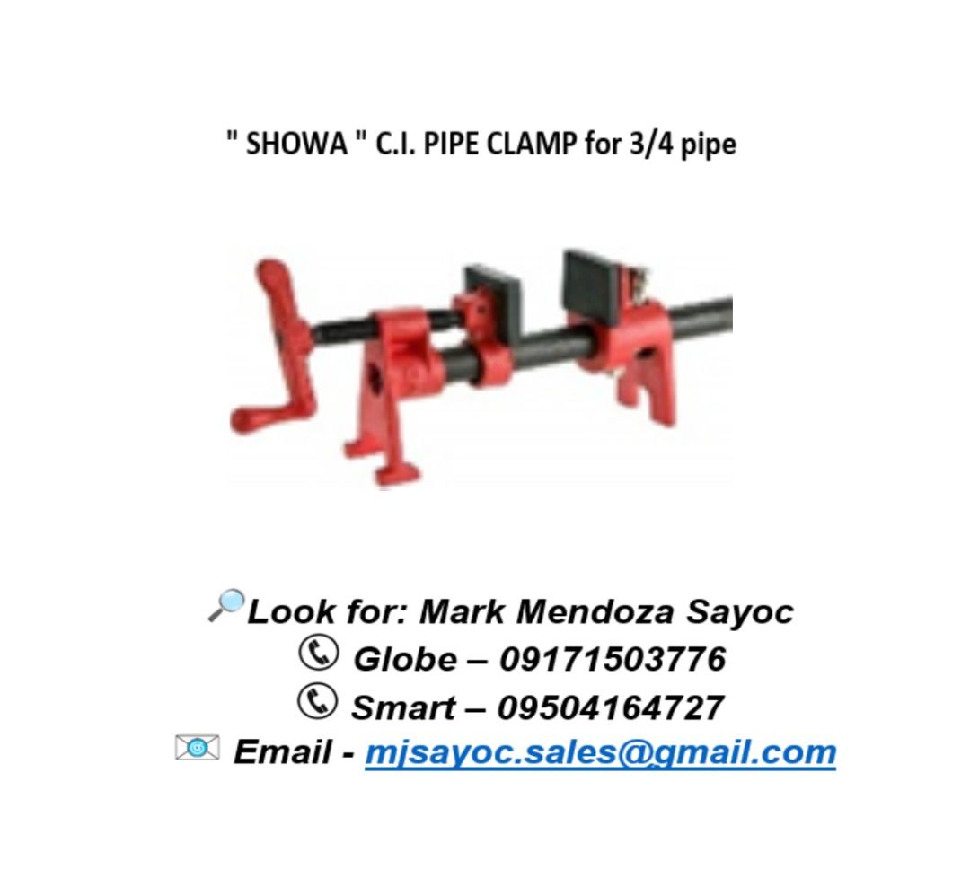" SHOWA " C.I. PIPE CLAMP for 3/4 pipe, Commercial & Industrial ...