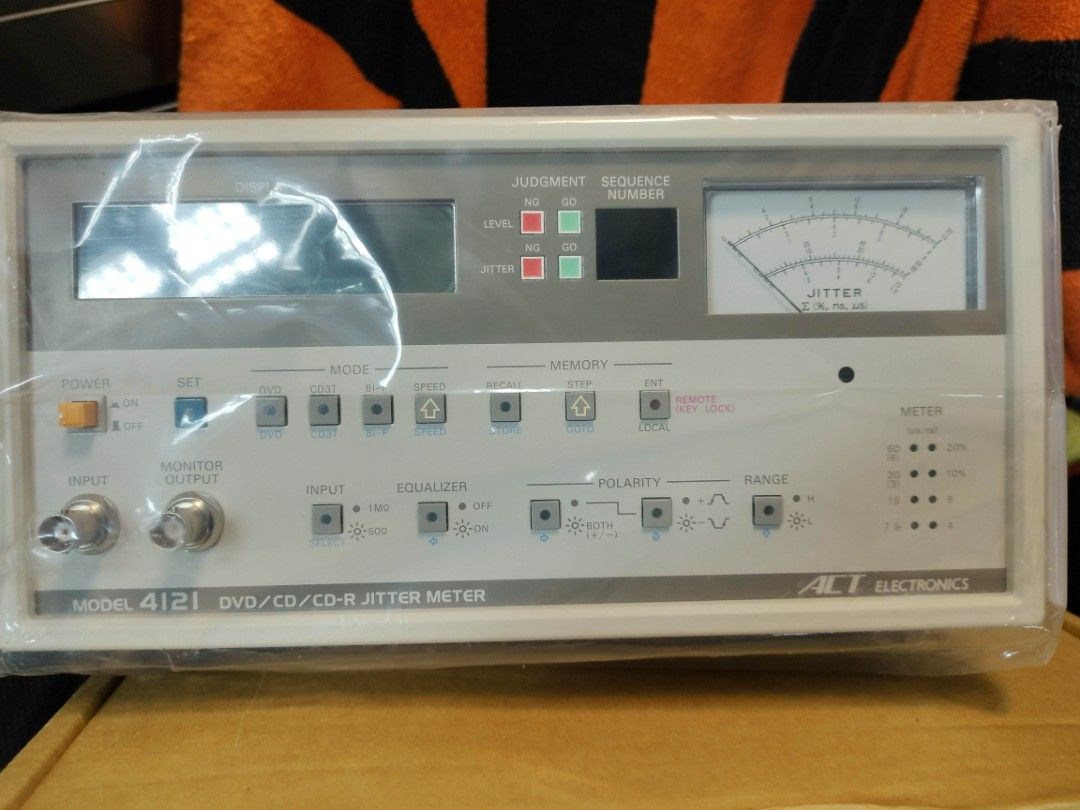 Act electronic model 4121 dvd cd cdr jitter meter, 音響器材, 其他音響配件及設備 ...