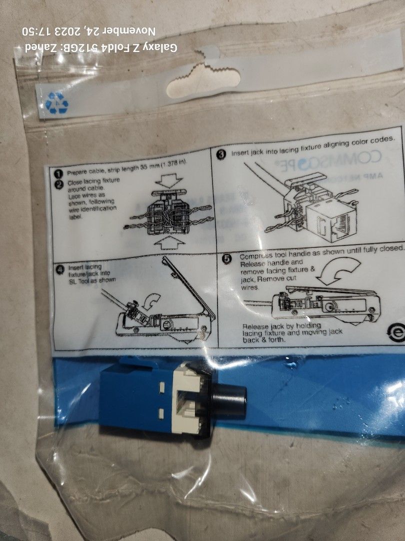 AMP Cat 6 Modular Jack RJ45 Original, Computers & Tech, Parts ...