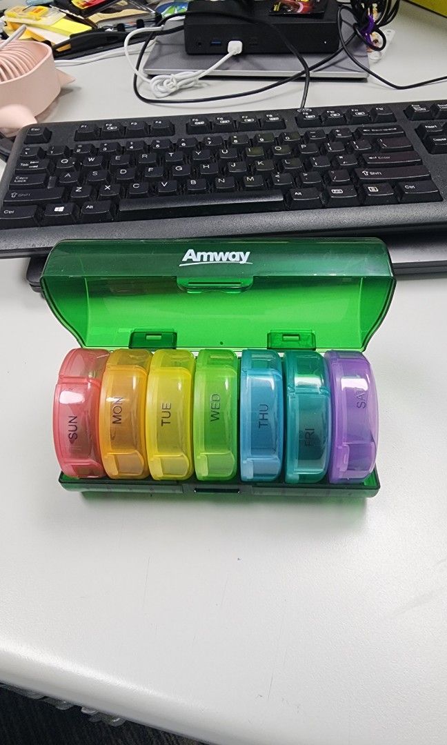 Amway pill box. Opens both way s., Health & Nutrition, Health ...