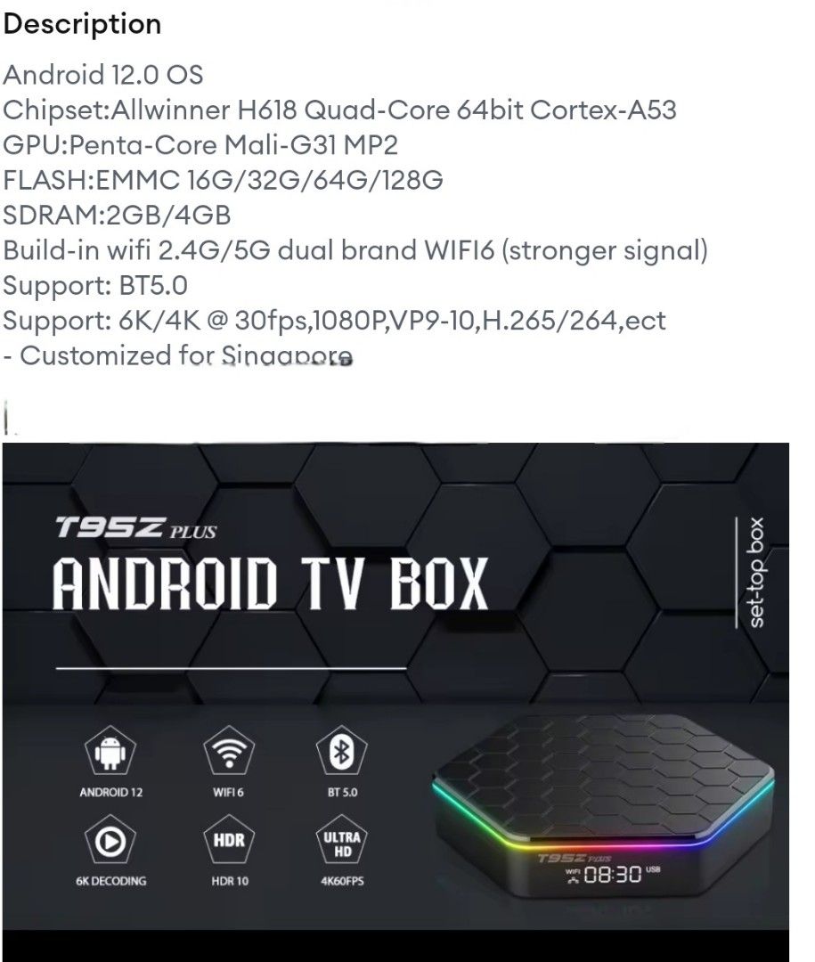 Andriod TV box 128gb, TV & Home Appliances, TV & Entertainment, TV Parts & Accessories on Carousell