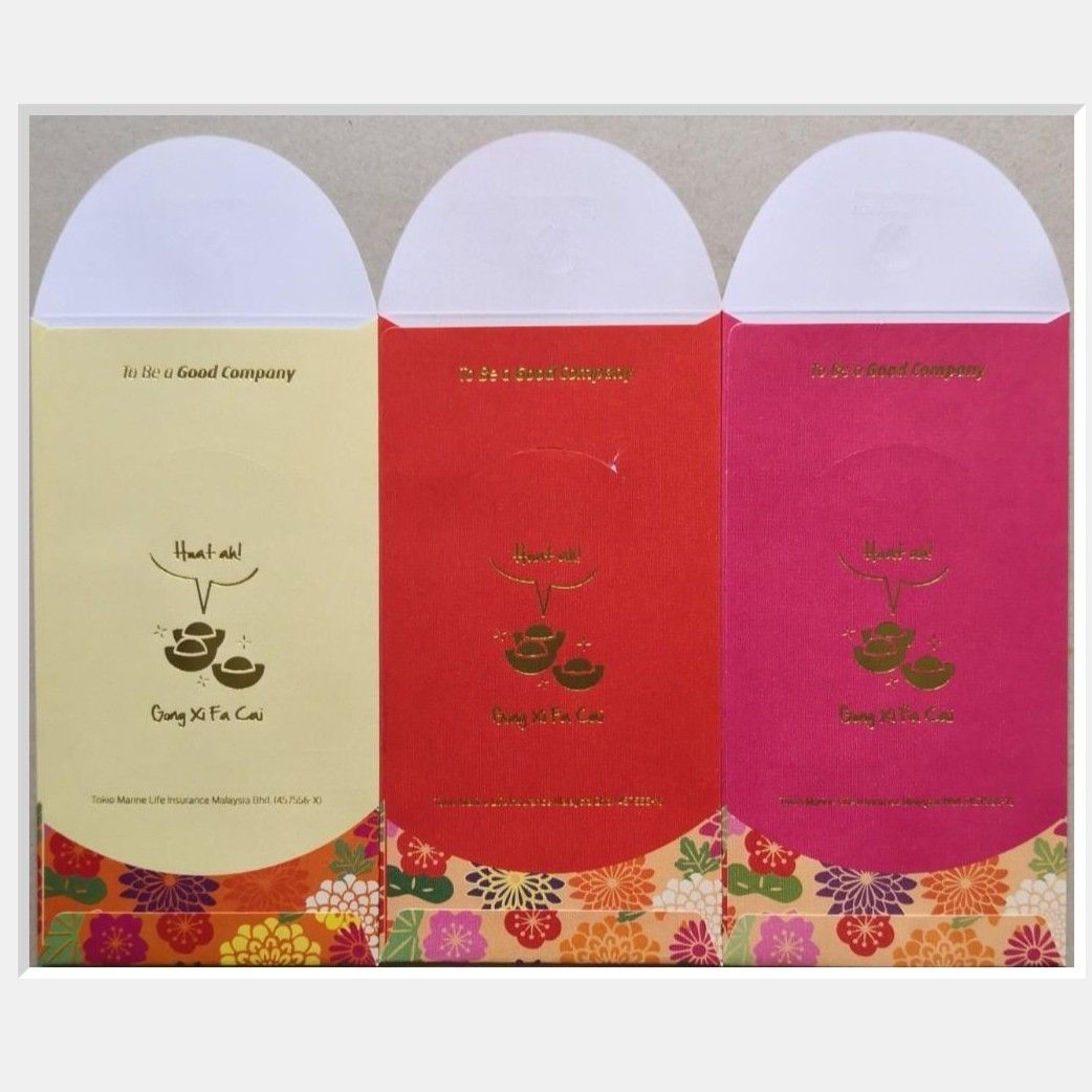 Ang Pow Packets - 2019 Tokio Marine Life Insurance set of 3 design ...