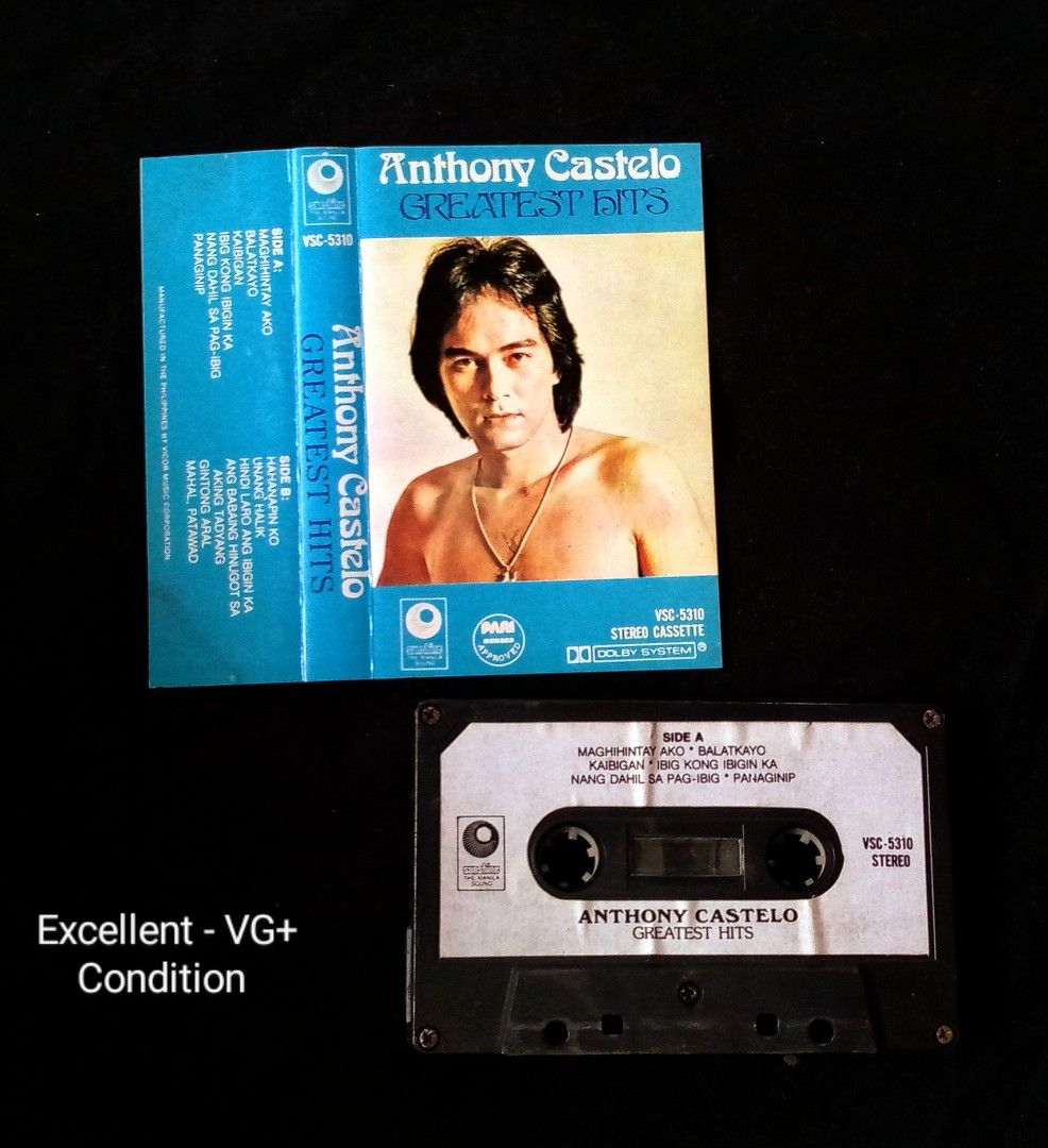 Anthony Castelo Greatest Hits Cassette Tape Original Cassette Tapes ...