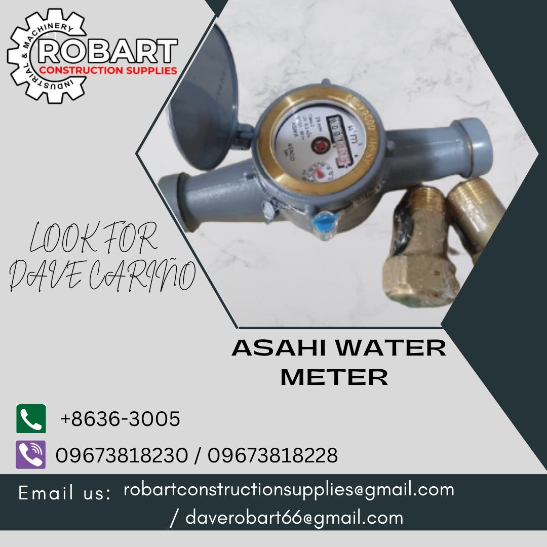 ASAHI WATER METER, Commercial & Industrial, Construction Tools ...