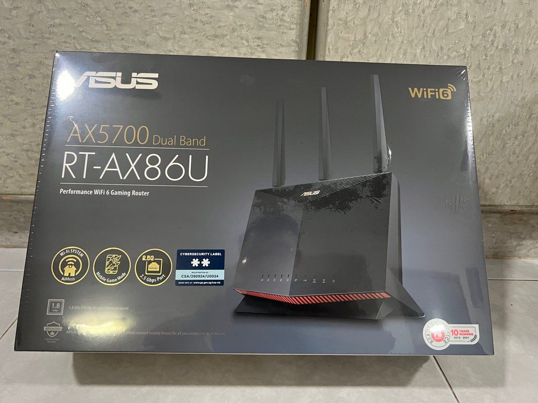 ASUS RT-AX86U AX5700 Dual Band Performance WiFi 6 Gaming Router ...