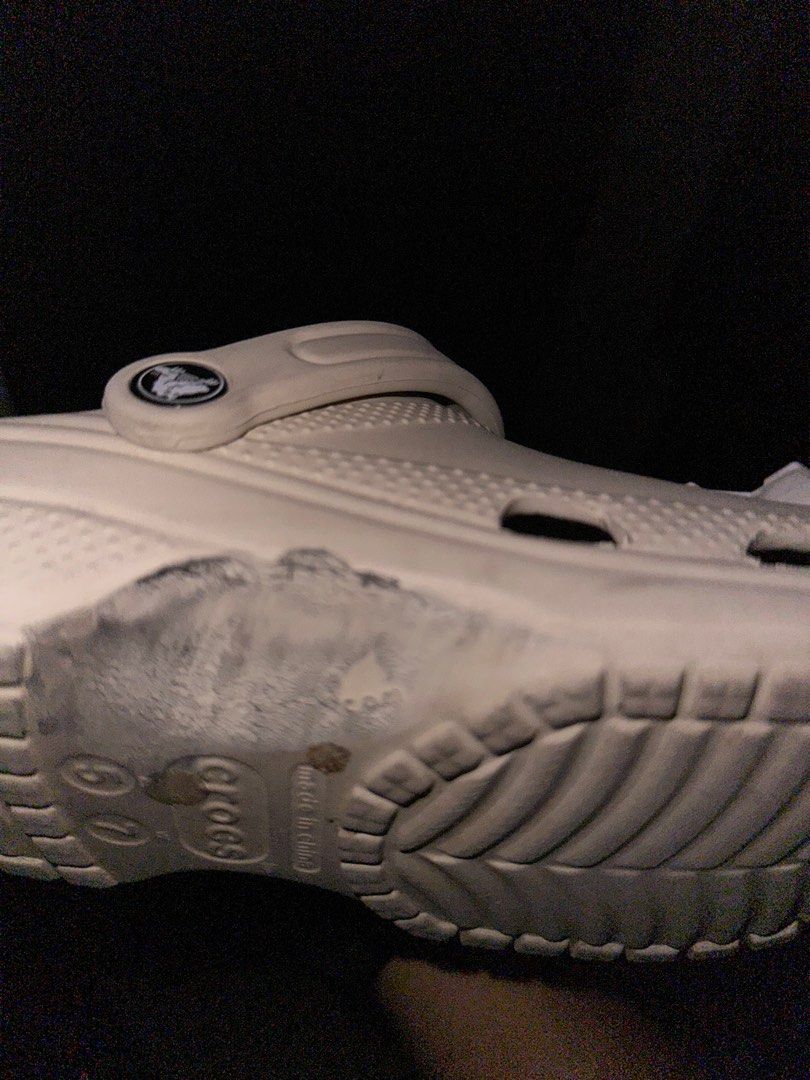 authentic cream crocs, Women's Fashion, Footwear, Flipflops and Slides ...