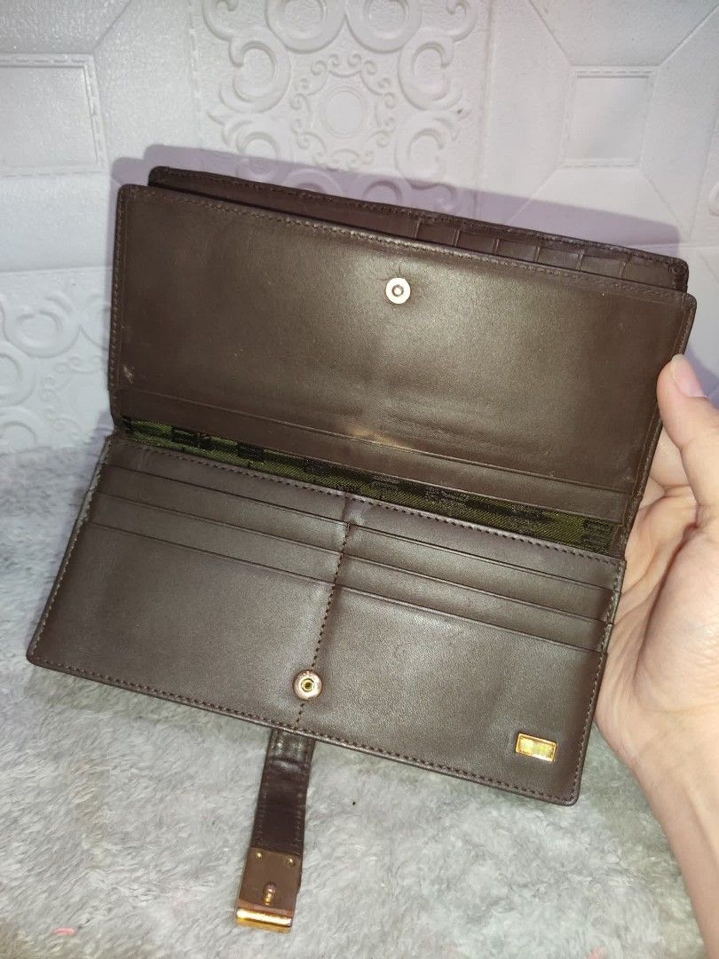 Authentic DAKS plaid bifold long wallet, Luxury, Bags & Wallets on ...