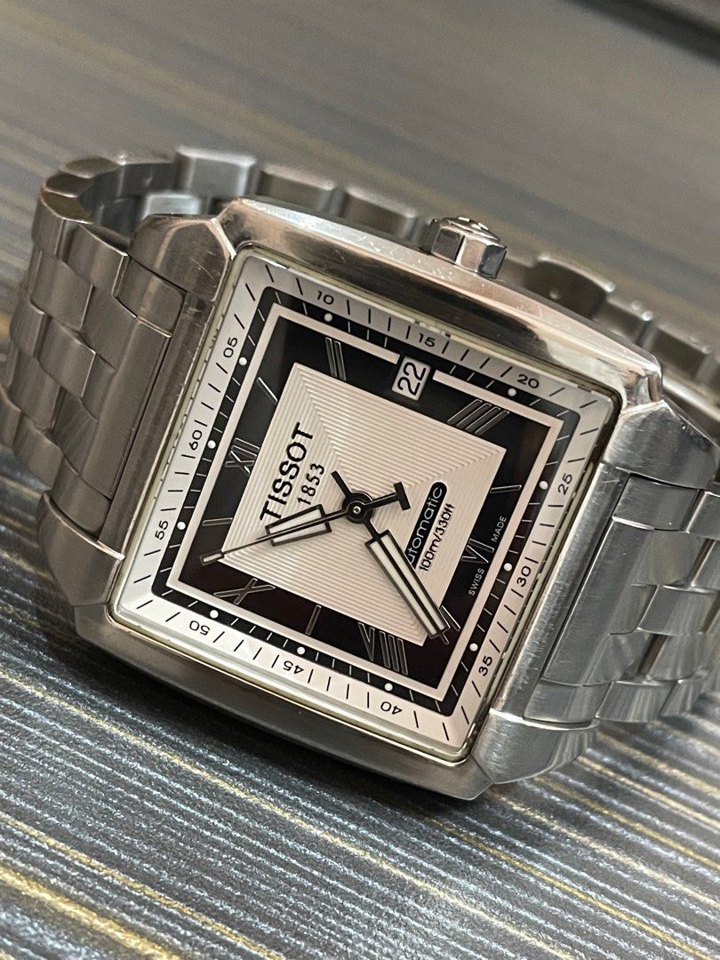 Rare Automatic Tissot Tank Quadrato, Luxury, Watches on Carousell