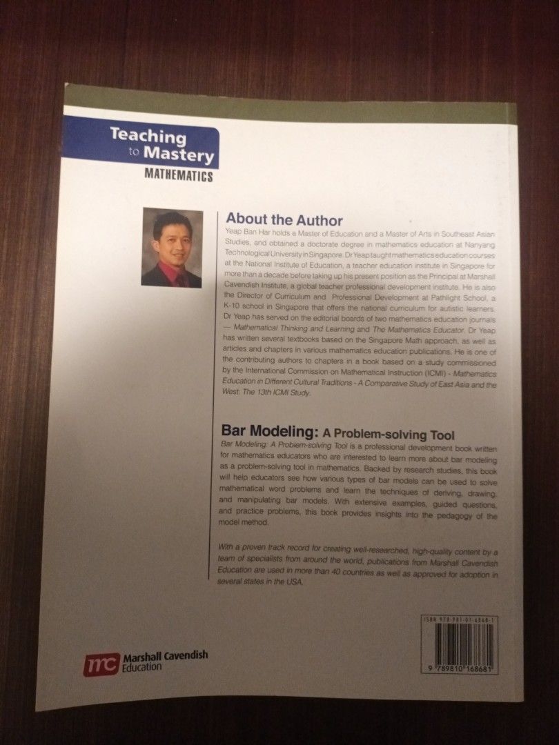 Bar Modeling A Problem Solving Tool Hobbies And Toys Books And Magazines
