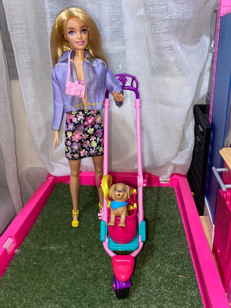 Barbie with stroller, Hobbies & Toys, Toys & Games on Carousell