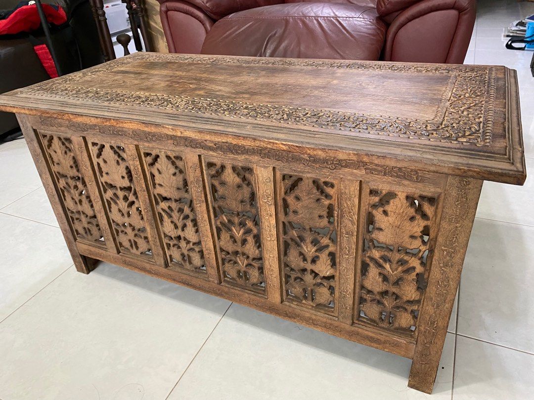 Balinese Teakwood foldable coffee table, Furniture & Home Living ...