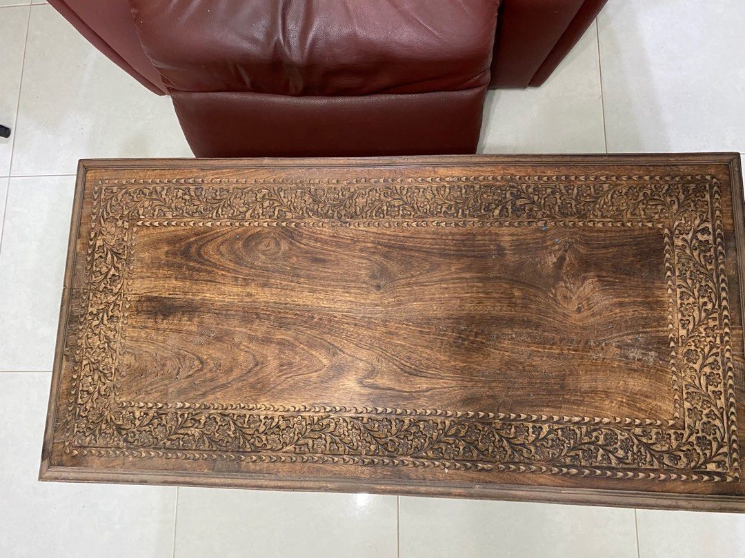 Balinese Teakwood foldable coffee table, Furniture & Home Living ...