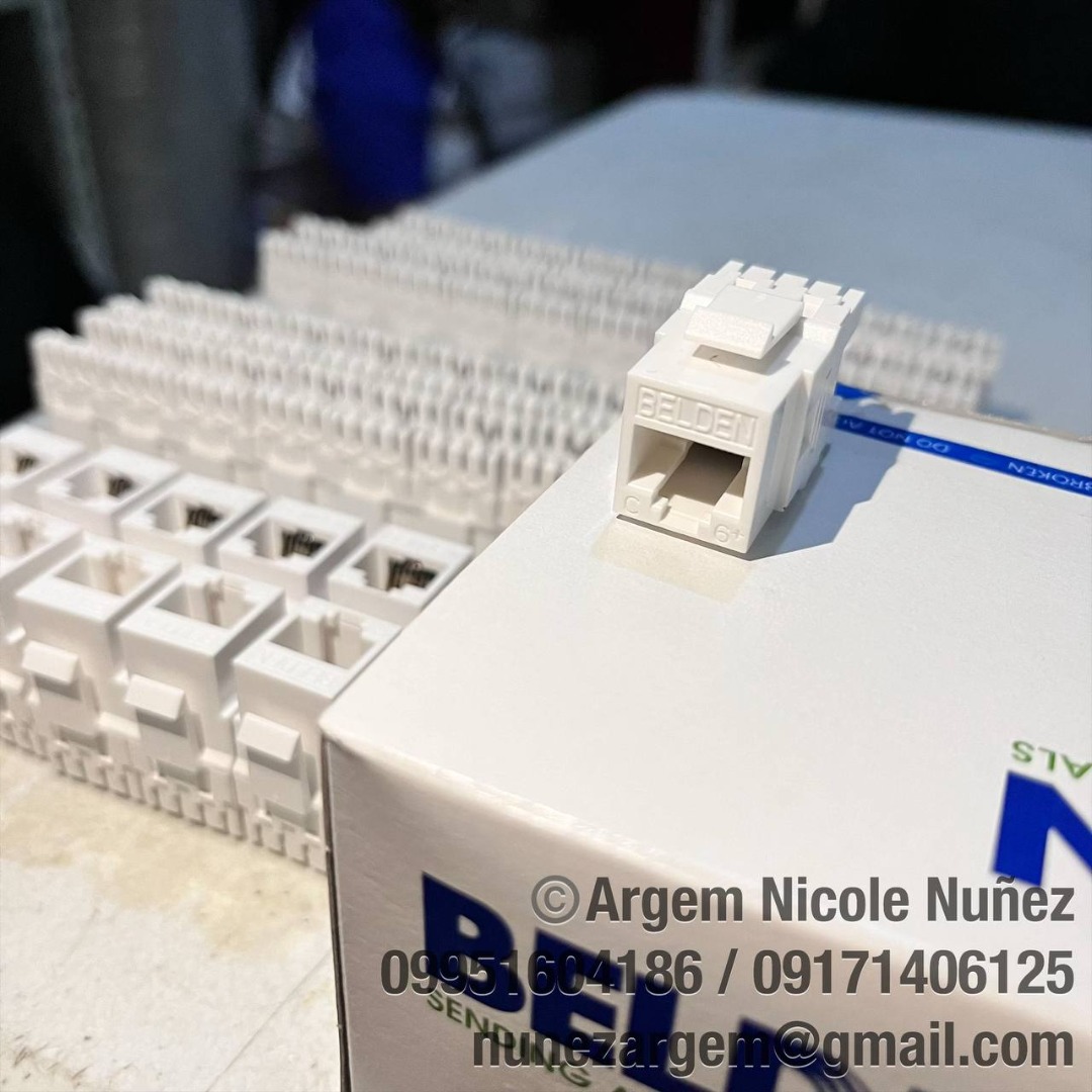 BELDEN Information Outlet Cat6 White, Computers & Tech, Parts ...