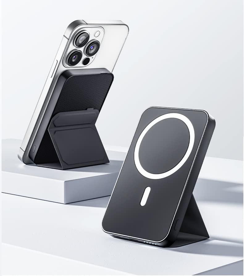 BGPWST 3 IN 1 Magnetic Qi Wireless Charger, 5000mAh Magnetic Portable ...